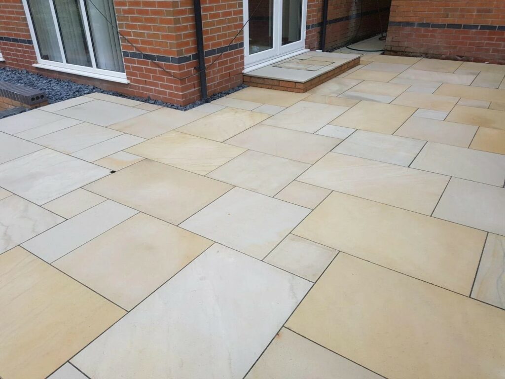 Fossil Buff Smooth (sawn and honed) Indian Sandstone 20.3m2 Calibrated ...